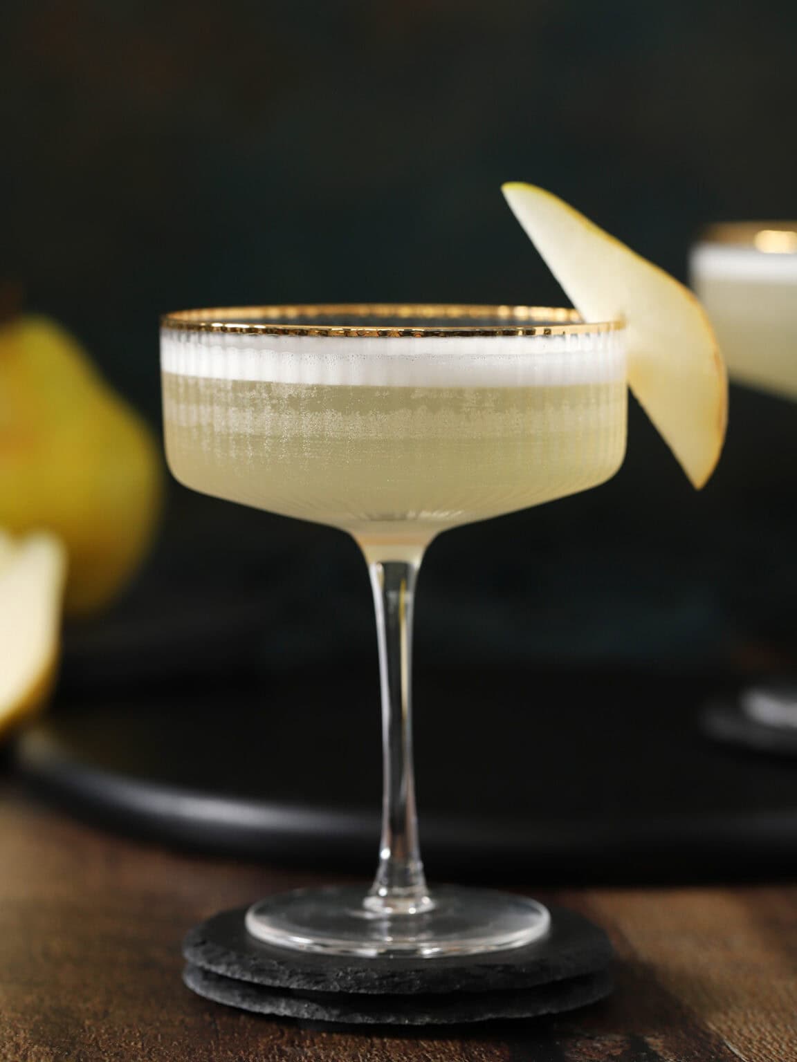 Pear Vodka Sour Cocktail - Homemade Happy Hour