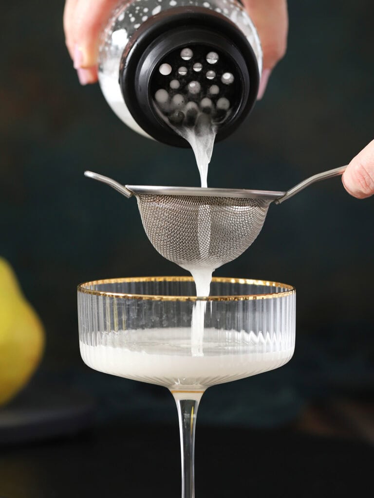 Pear Vodka Sour Cocktail - Homemade Happy Hour