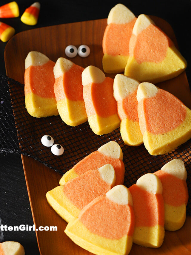 Slice and Bake Halloween Candy Corn Cookies - Homemade Happy Hour