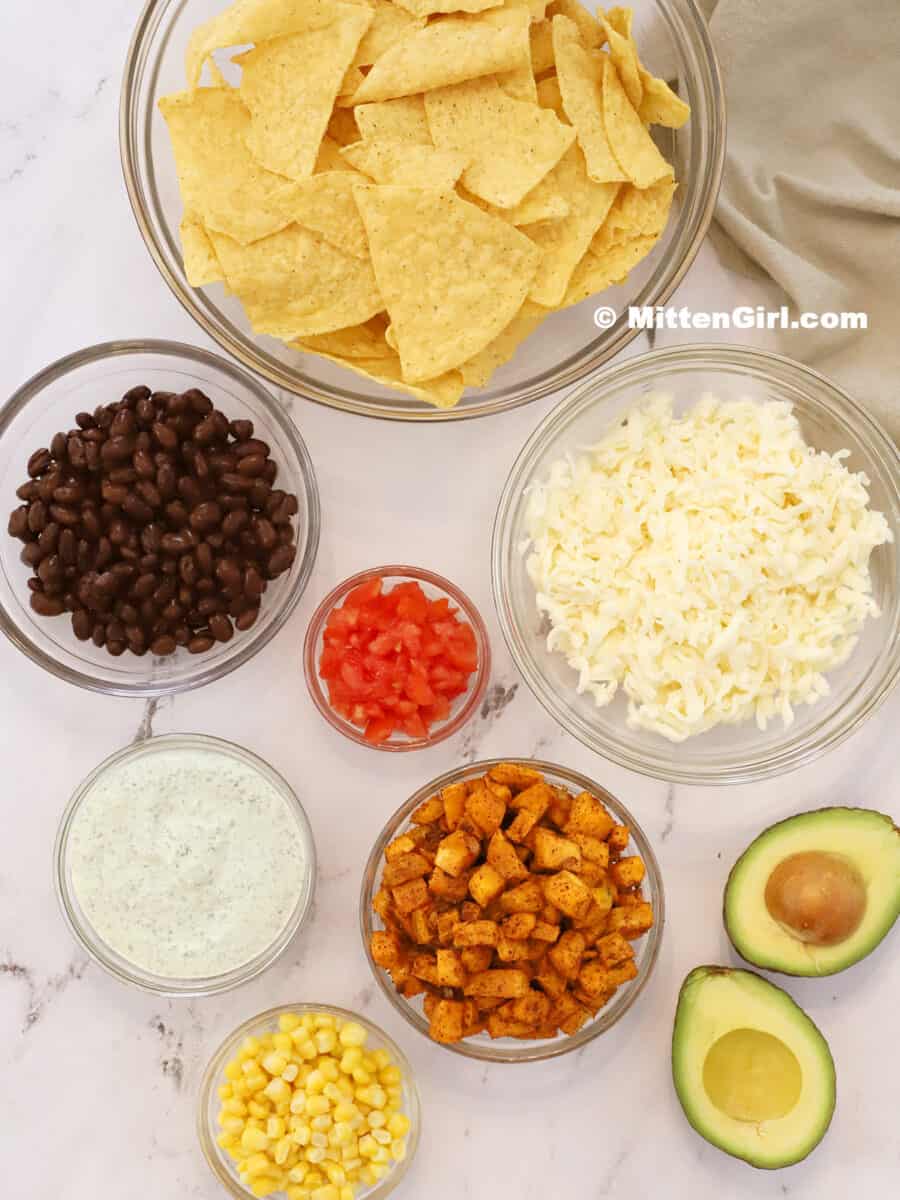 Loaded Vegetarian Nachos (Sheet Pan Recipe) - Homemade Happy Hour
