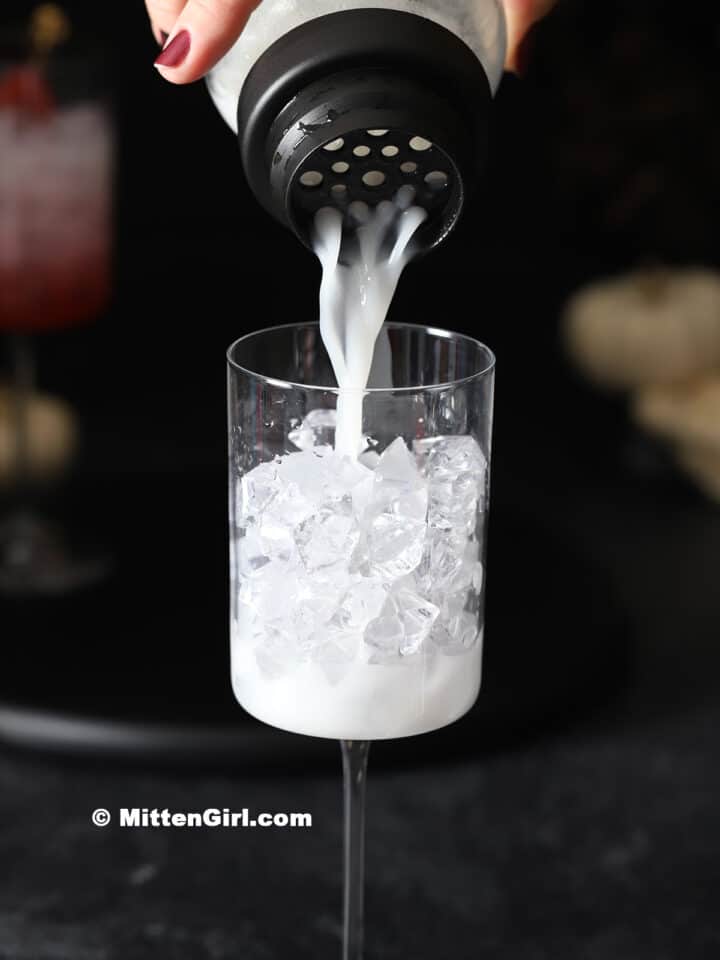 Bloody Ghost Halloween Vodka Cocktail - Homemade Happy Hour