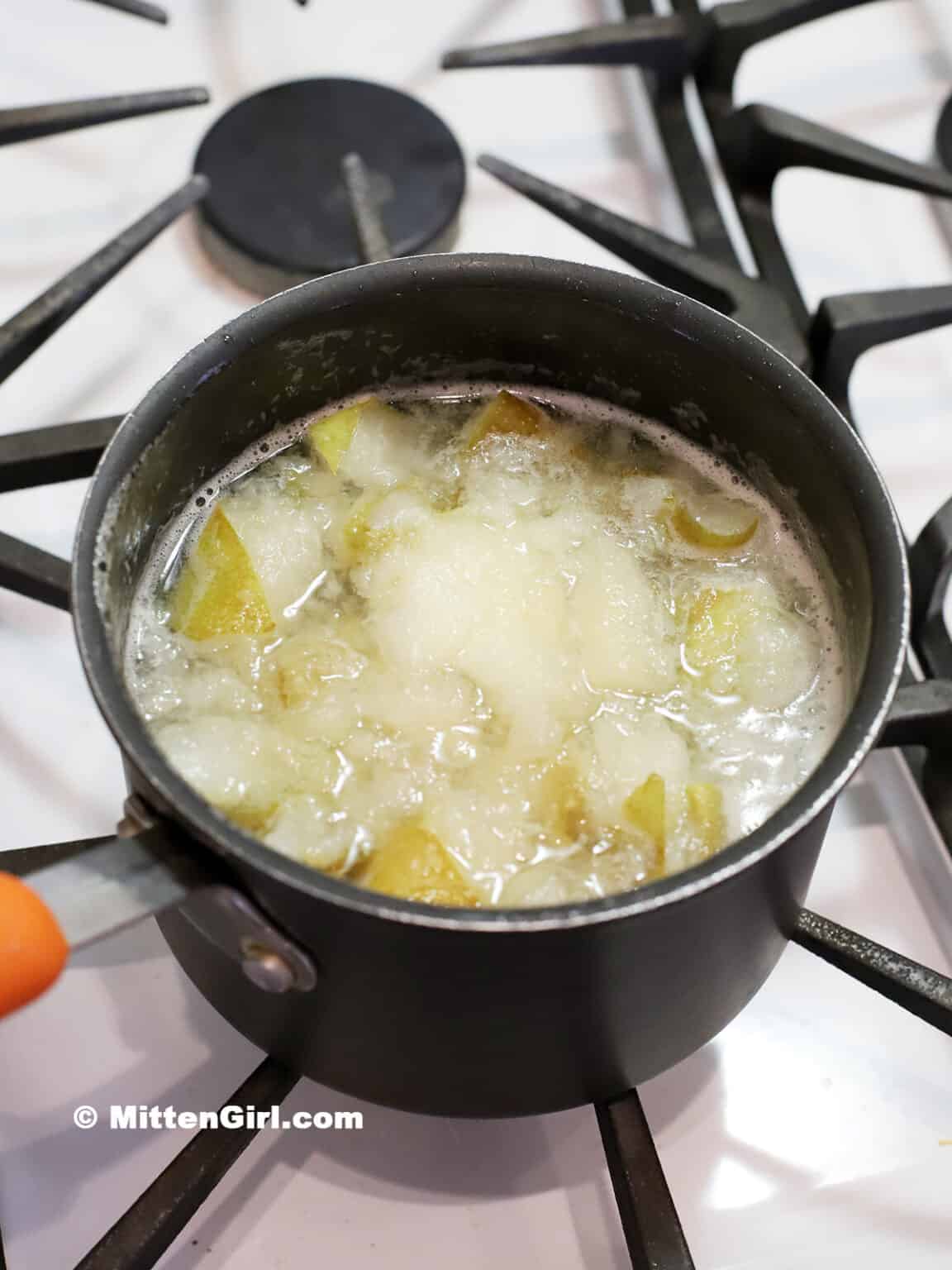 How to Make Pear Simple Syrup - Homemade Happy Hour