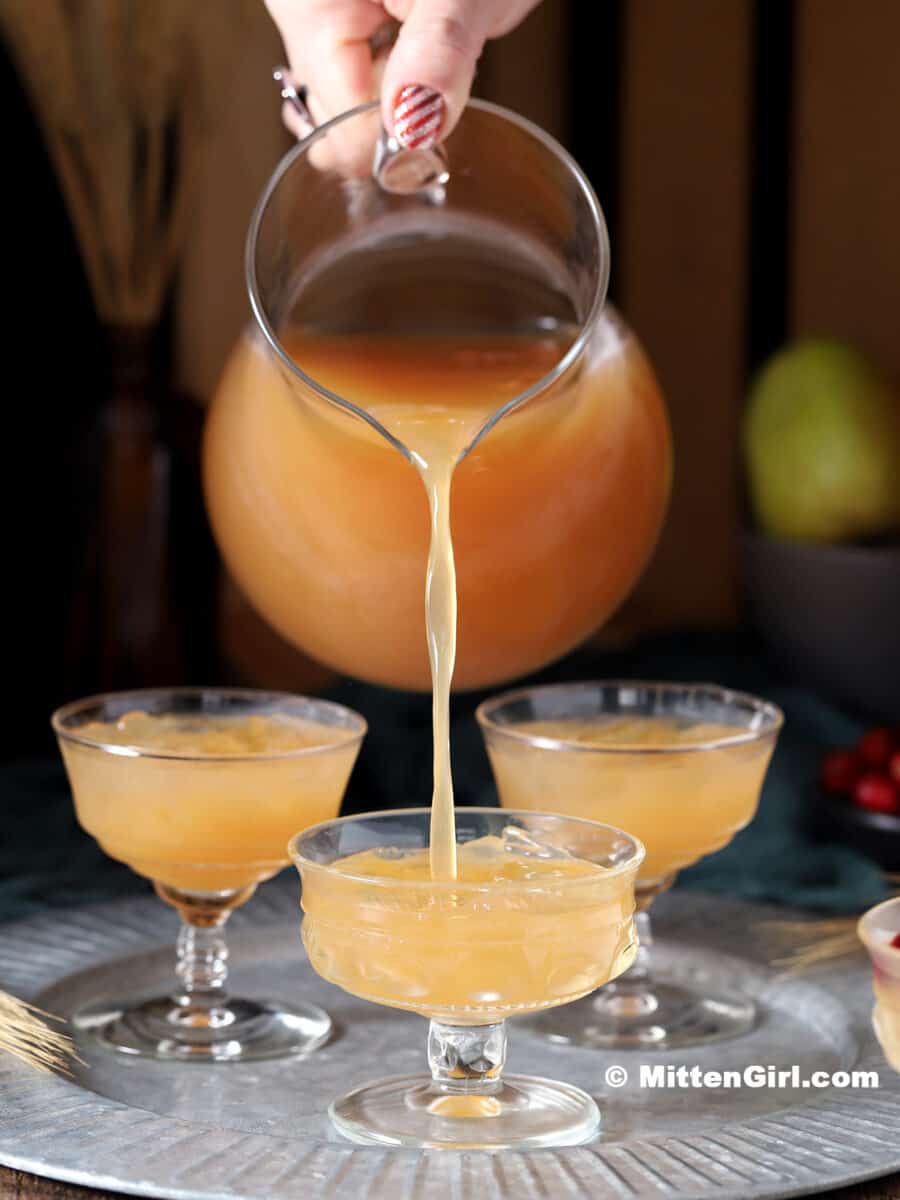 Non-Alcoholic Sparkling Cherry Holiday Mocktail - Homemade Happy Hour