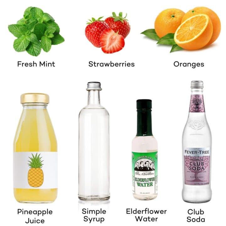 Easy Strawberry Mocktail with Pineapple - Homemade Happy Hour
