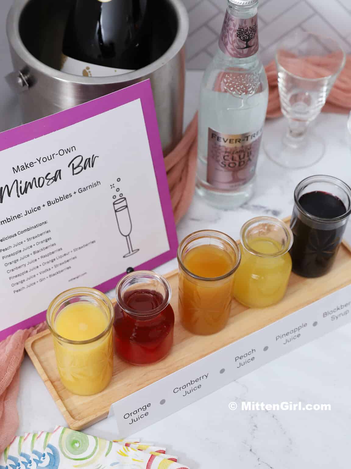 How to Create an Easy DIY Mimosa Bar - Homemade Happy Hour