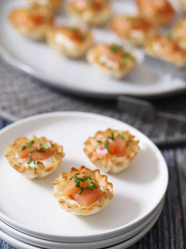 Smoked Salmon Bites Appetizer with Cucumber - Homemade Happy Hour