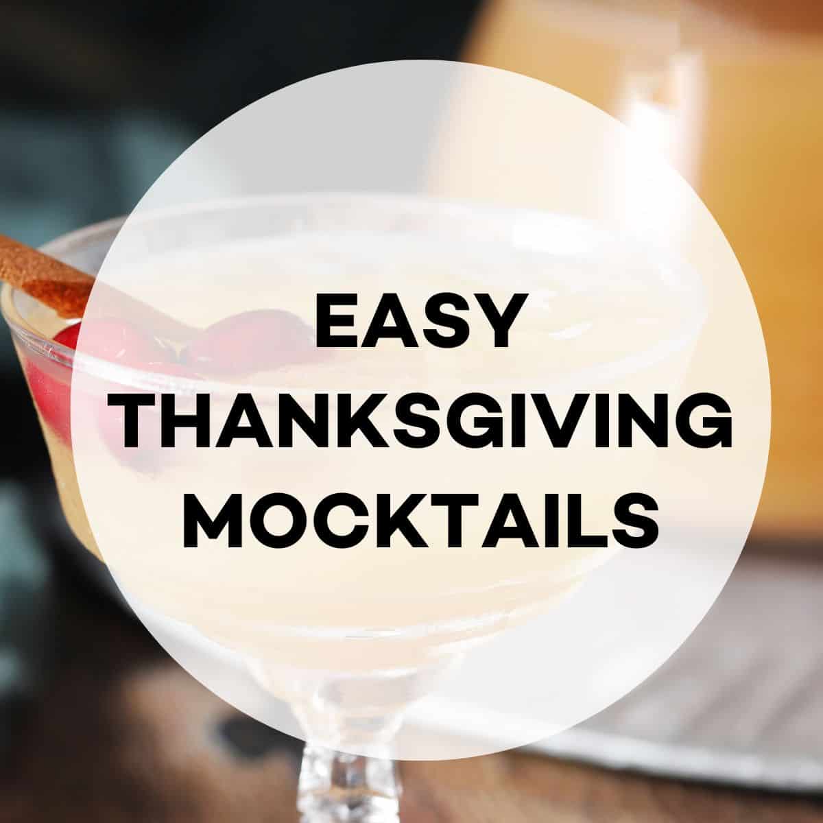 Delicious and Easy Mocktails for Thanksgiving - Homemade Happy Hour
