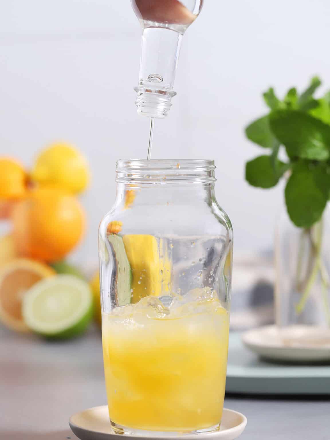 Sparkling Non-Alcoholic Citrus Punch Mocktail - Homemade Happy Hour