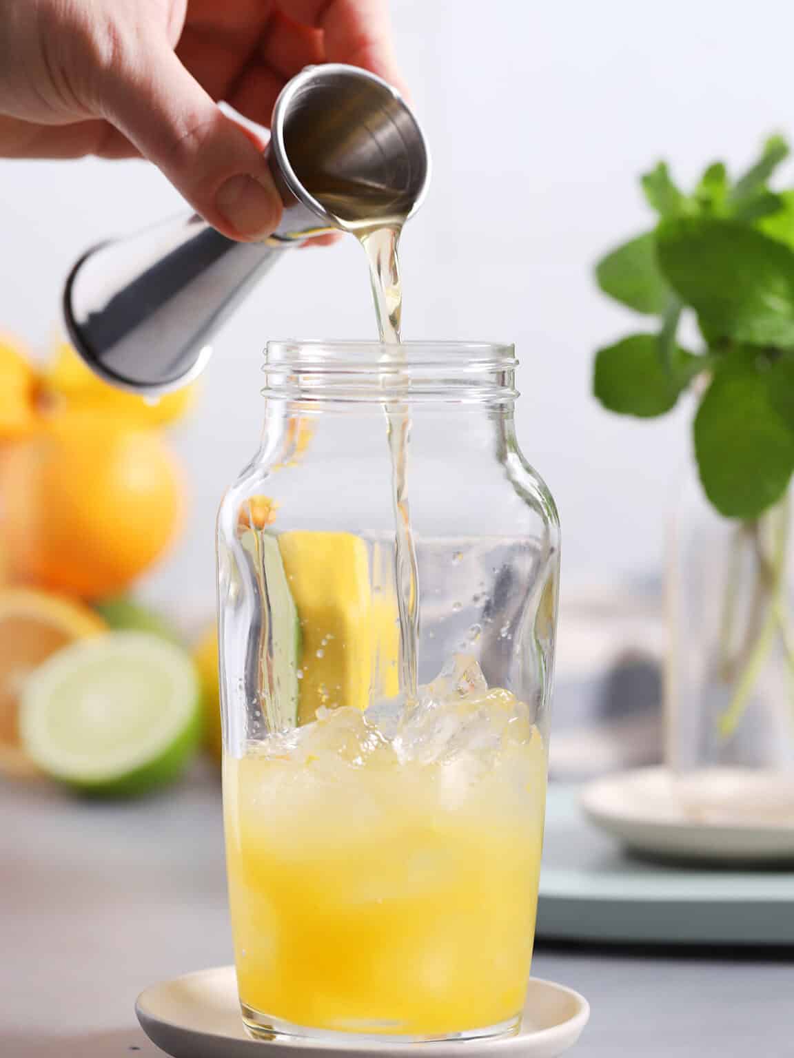 Sparkling Non-Alcoholic Citrus Punch Mocktail - Homemade Happy Hour