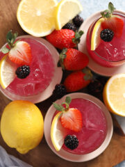 Homemade Mixed Berry Lemonade Recipe - Homemade Happy Hour