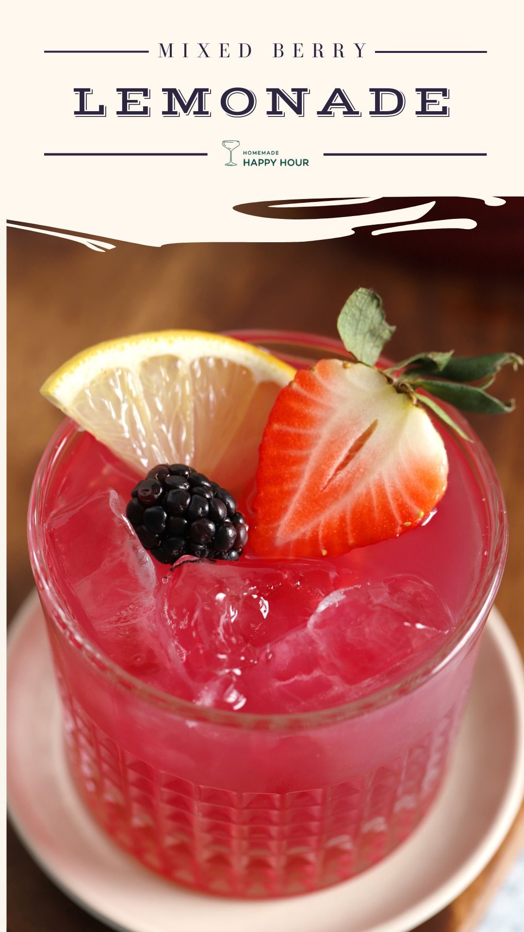 Easy and Refreshing Mixed Berry Lemonade Recipe - Homemade Happy Hour
