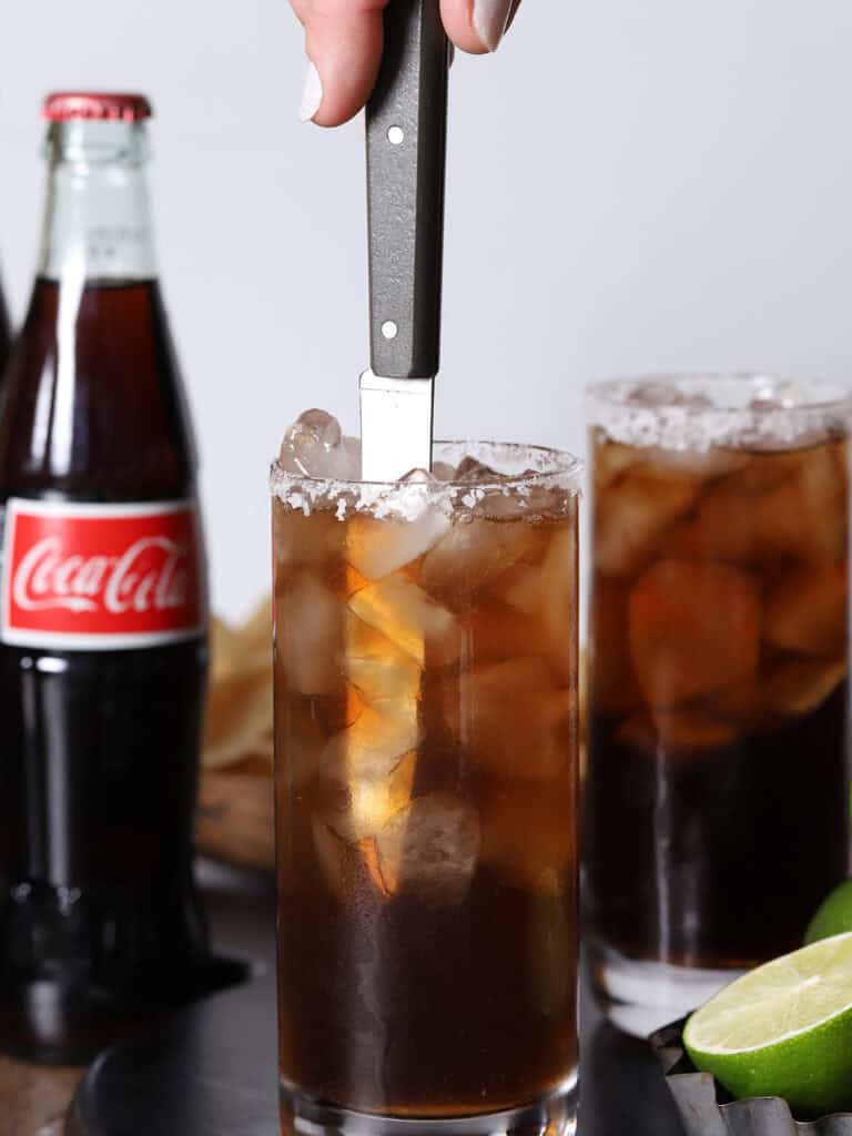 4 Ingredient Batanga Cocktail (Tequila and Coke) - Homemade Happy Hour