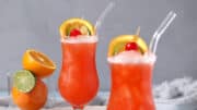Fruity Tropical Rum Punch (Single Serve or Pitcher) - Homemade Happy Hour