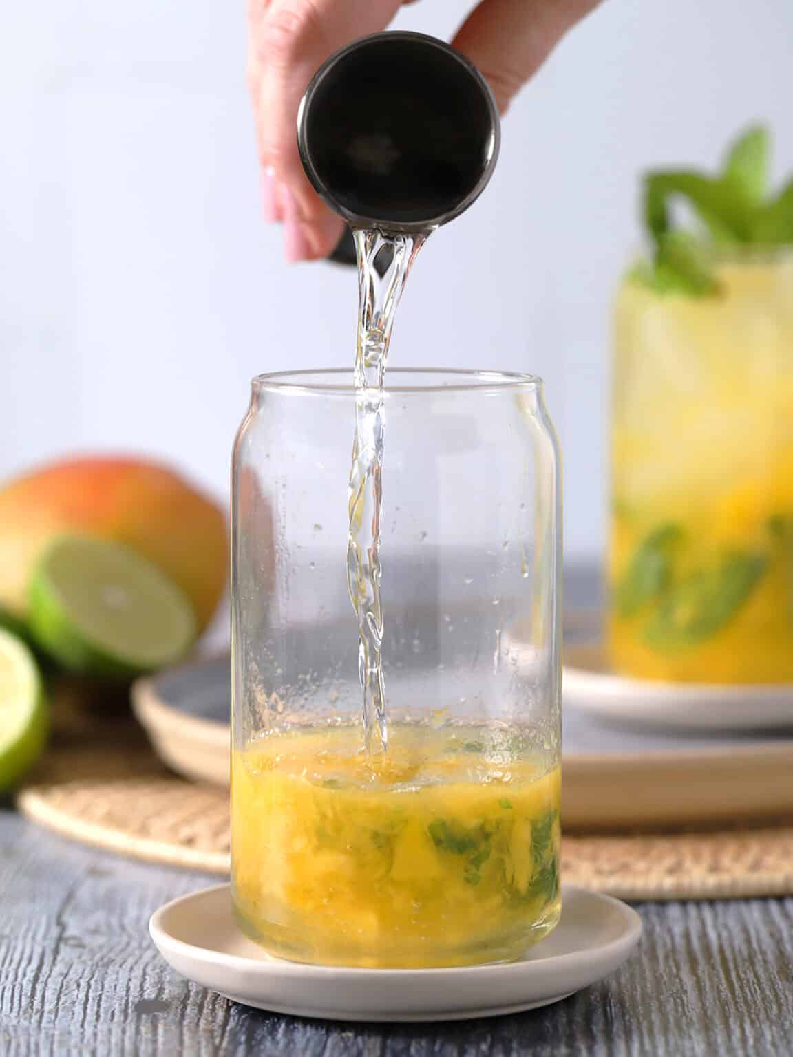 Easy Fresh Mango Mojito Recipe - Homemade Happy Hour