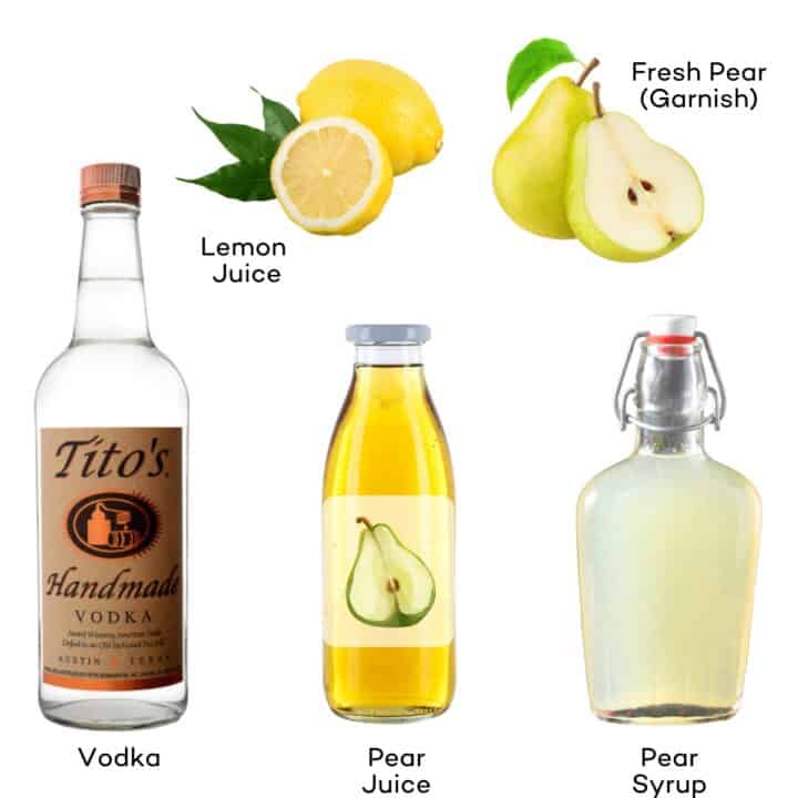 Pear Vodka Martini with Pear Juice - Homemade Happy Hour